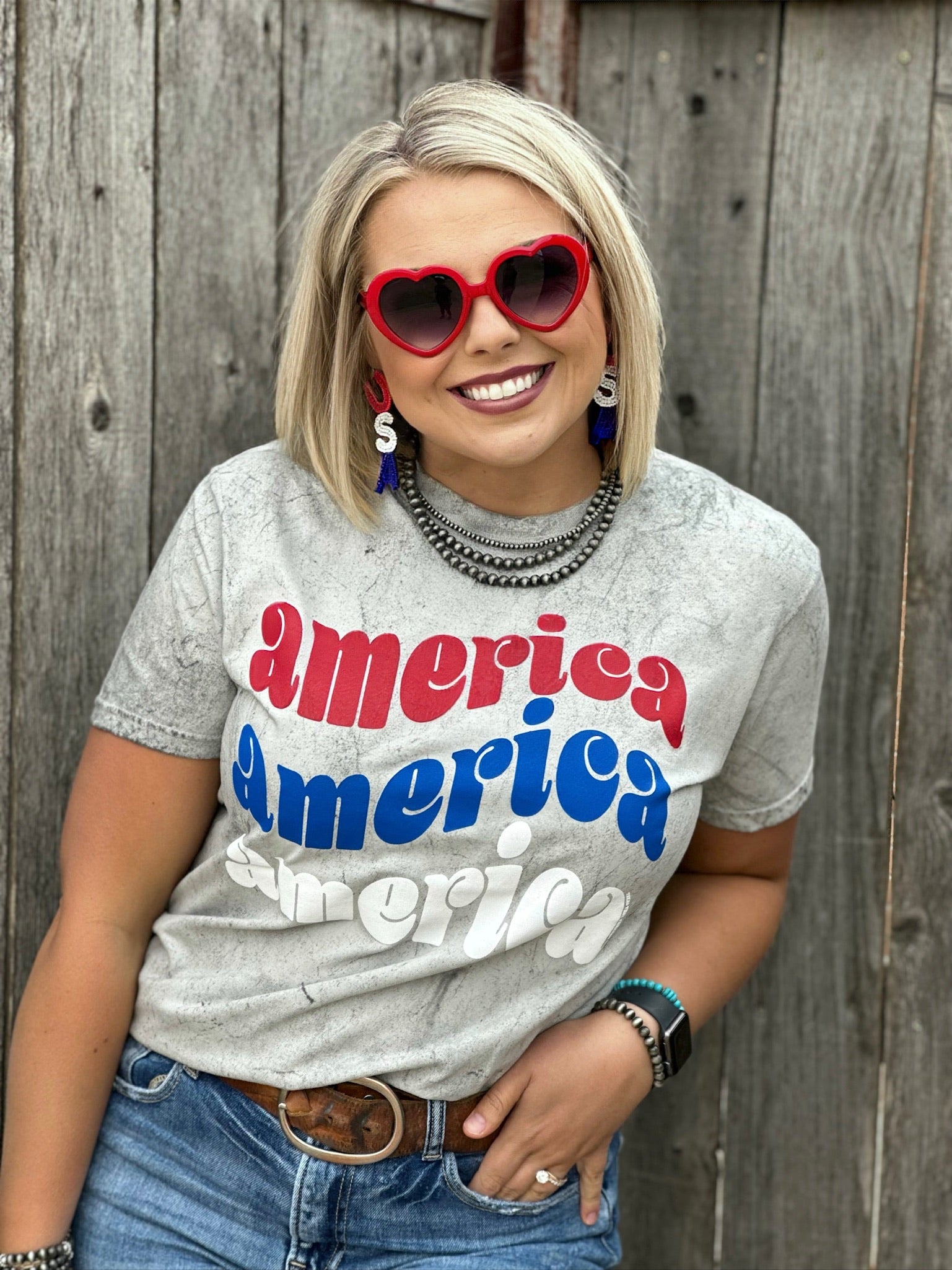 America Graphic Tee by Texas True Threads – Horse Creek Boutique